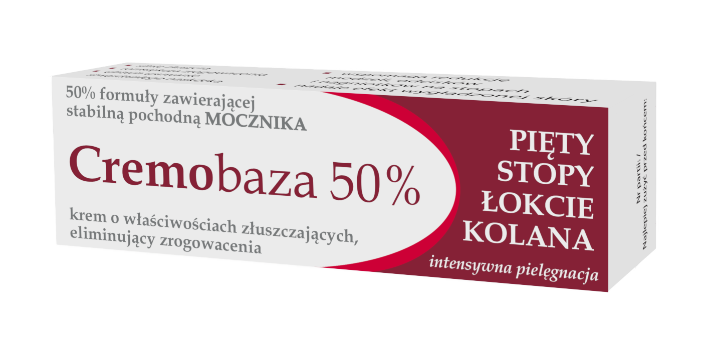 Cremobaza 50%: krem z mocznikiem do pięt, stóp, łokci, kolan - FARMAPOL ...