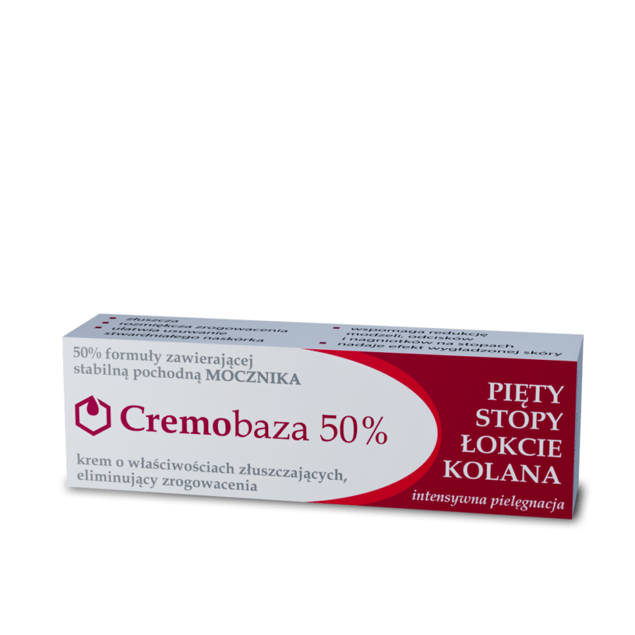 Cremobaza 50%: krem z mocznikiem do pięt, stóp, łokci, kolan - FARMAPOL ...